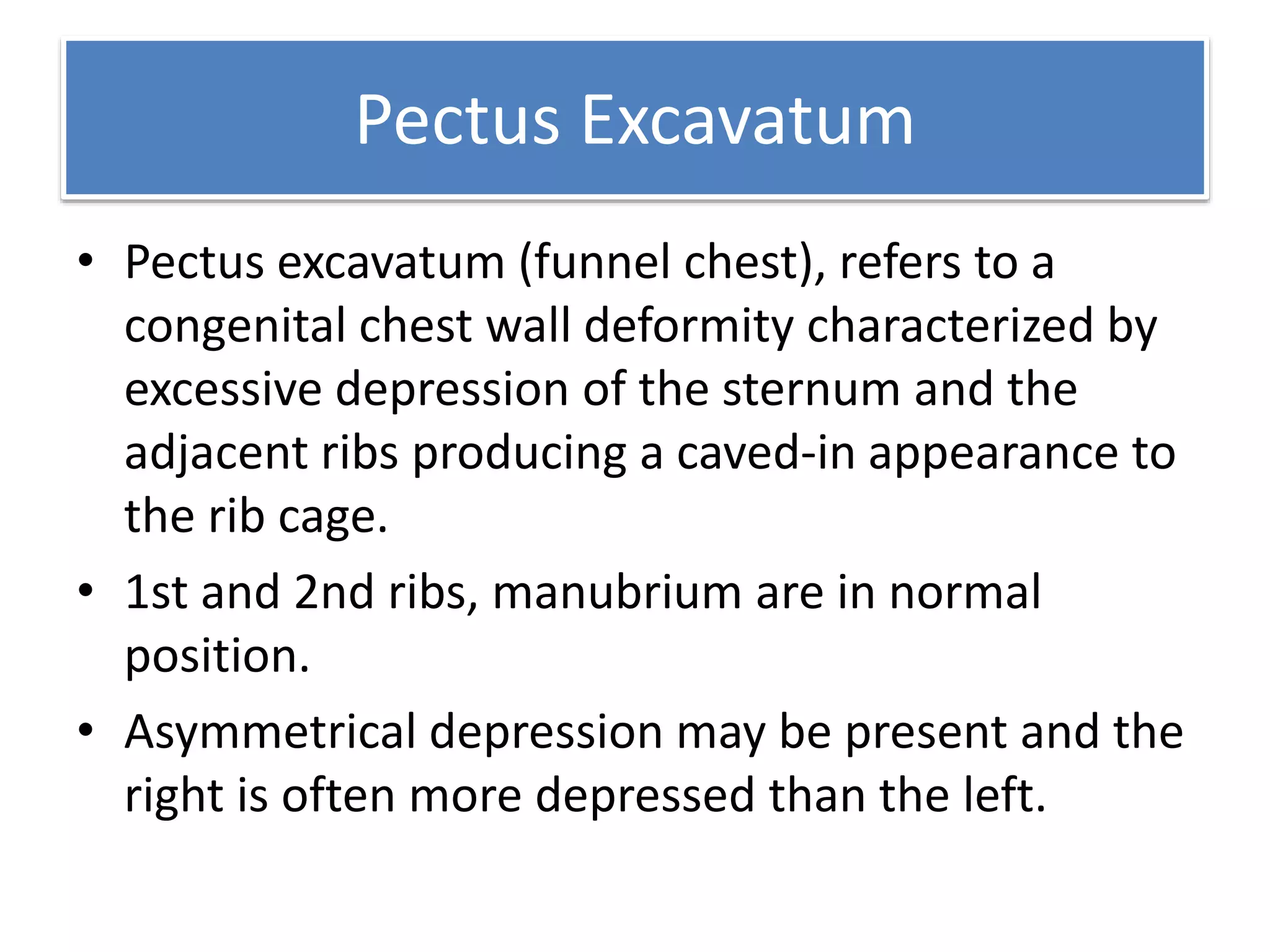 Chest Wall Deformity | PPTX