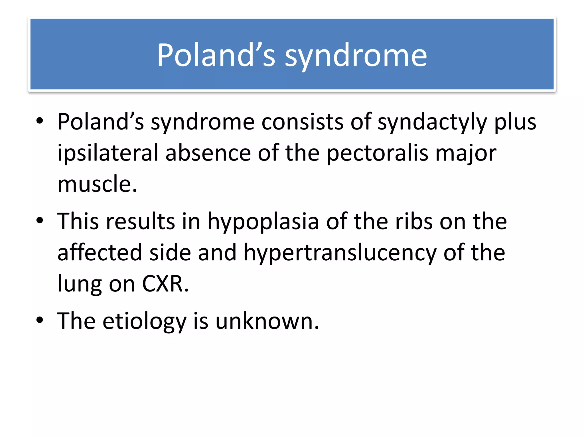 Chest Wall Deformity | PPTX