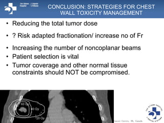 CHEST WALL TOXICITY IN SABR : PREDICTORS AND CONTOURING OF CHEST WALL | PPT