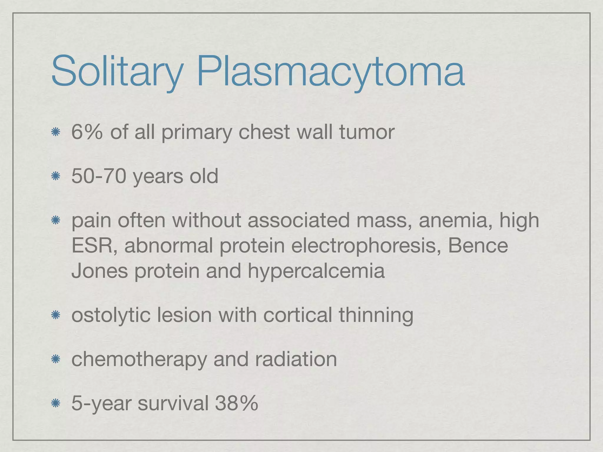Chest wall tumor | PDF
