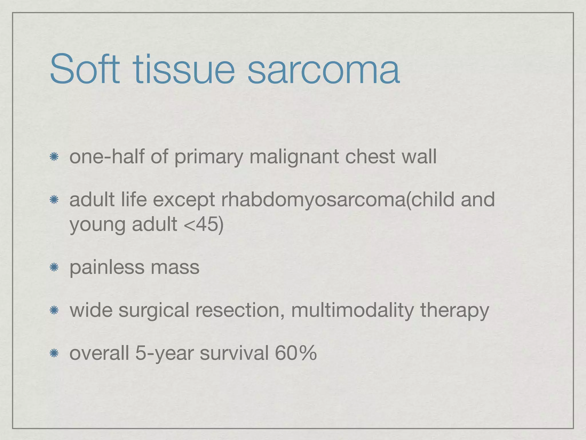 Chest wall tumor | PDF