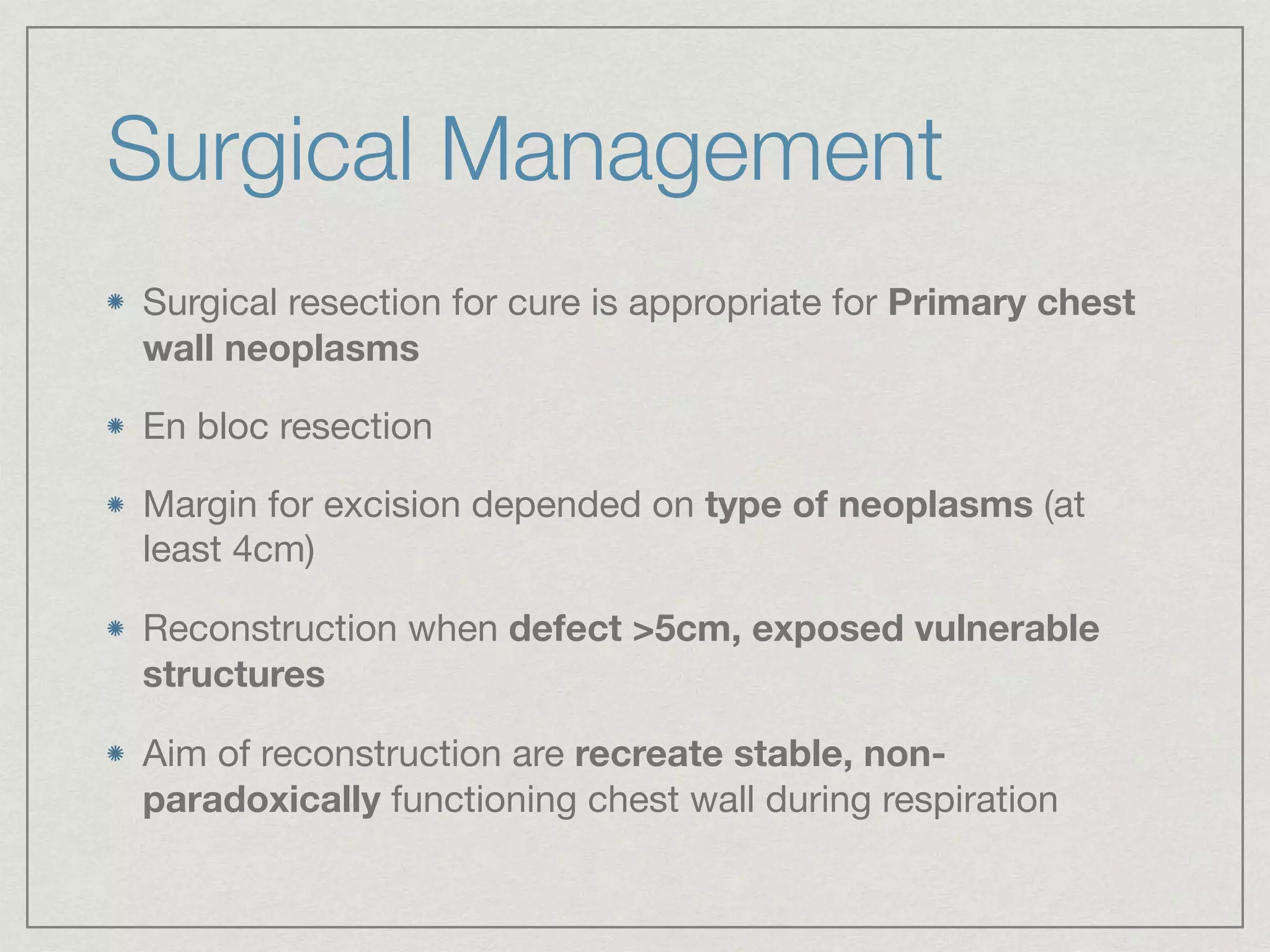 Chest wall tumor | PDF
