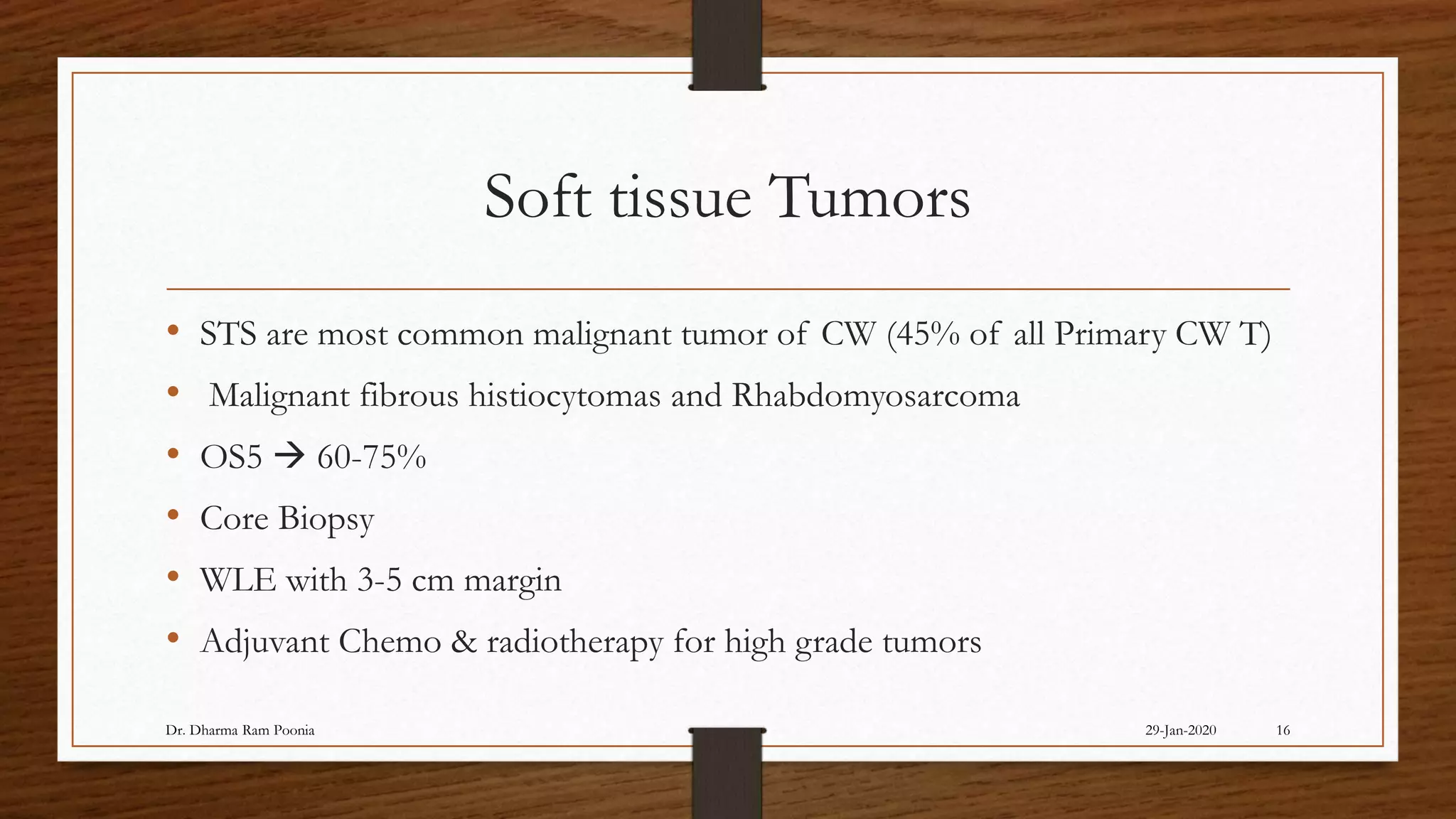 Chest wall tumors dr dharma | PPTX