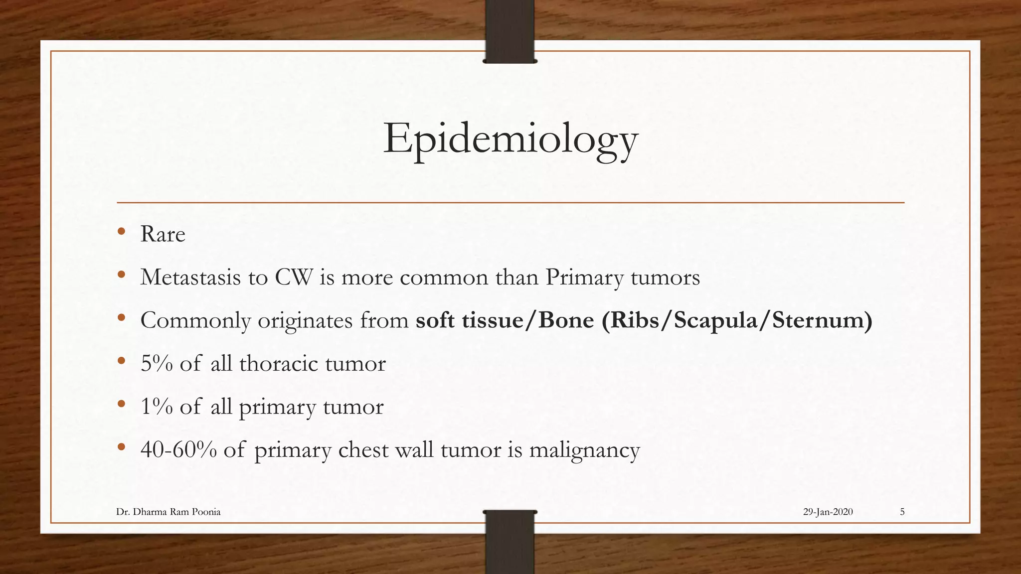 Chest wall tumors dr dharma | PPTX