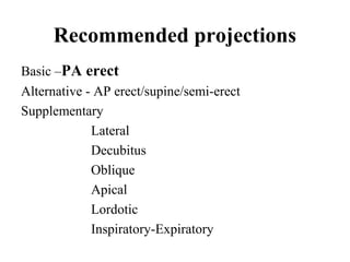 Chest x ray and other imaging investigations of chest by dr bishnu | PDF