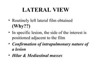 Chest XRay and other imaging investigations of chest, CT chest, HRCT ...