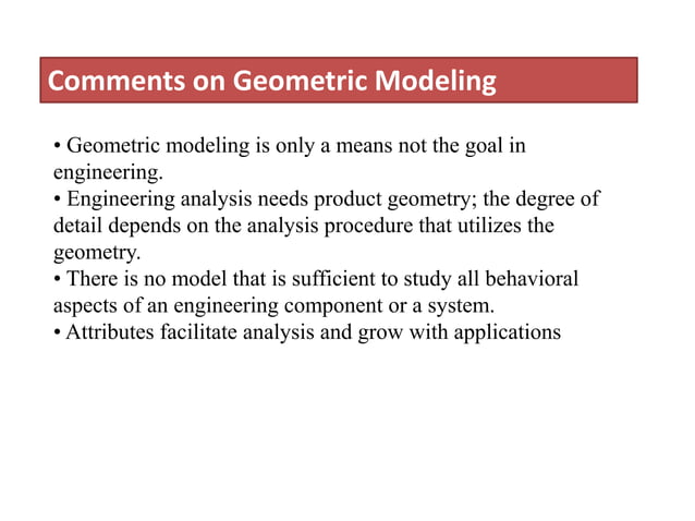Geometric Modeling | PPT