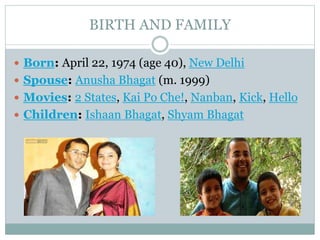 INDIAN WRITER: CHETAN BHAGAT | PPTX