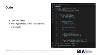 Building a Simple Python Tool for Website Vulnerability Scanning | PPTX