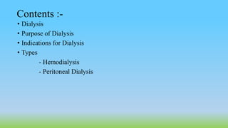 Chetan dialysis ppt | PPT