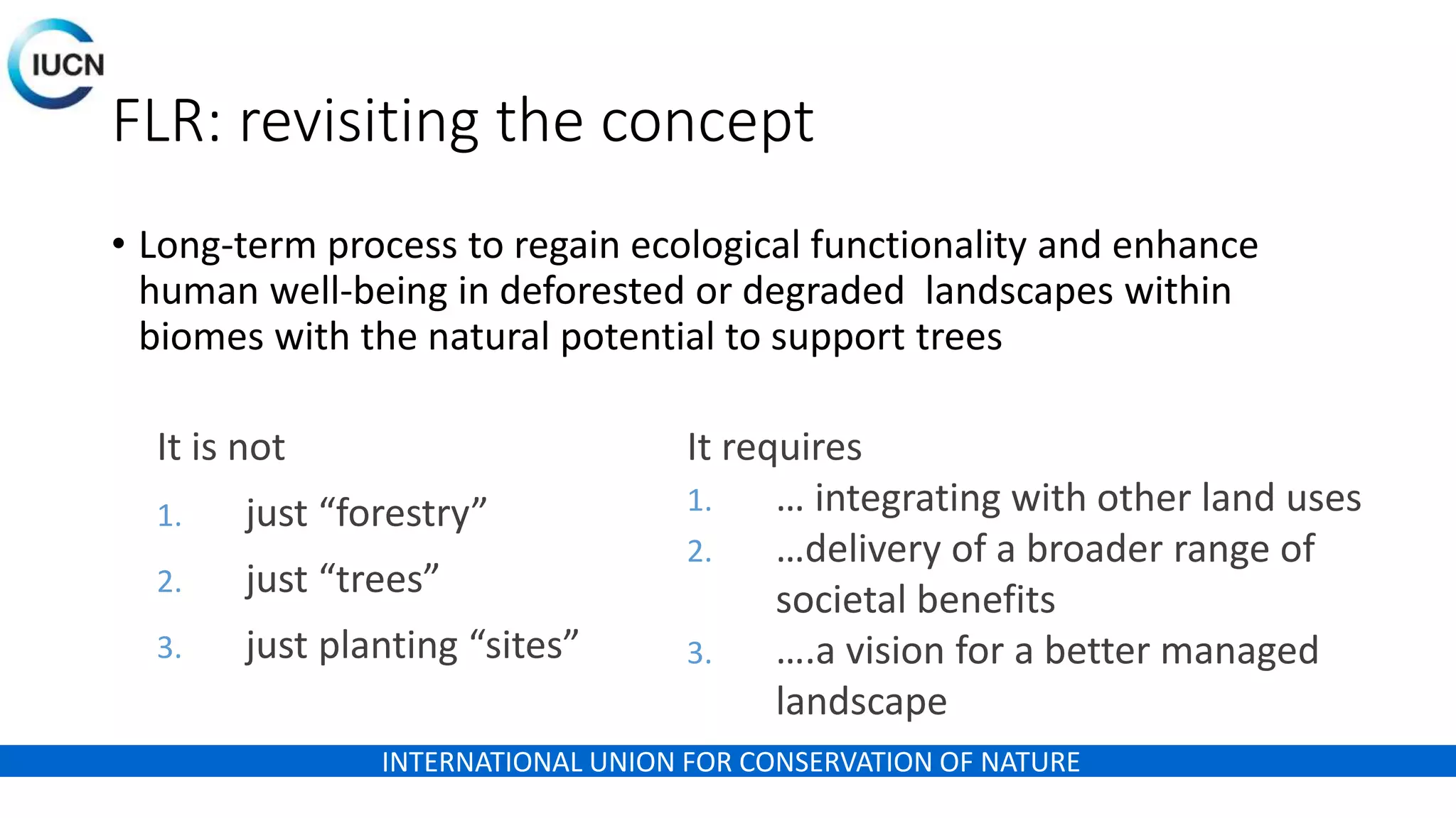Restoring our rainforests: Bonn Challenge and Forest Landscape ...