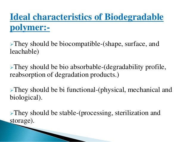 Biodegradable Polymers