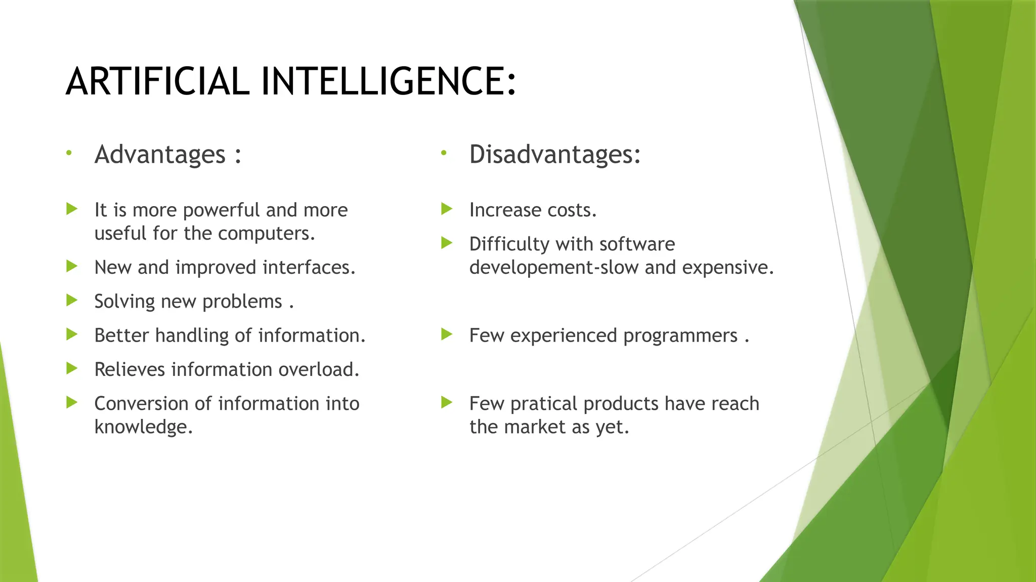 Introduction to the Artificial intelligence PPT | PPTX