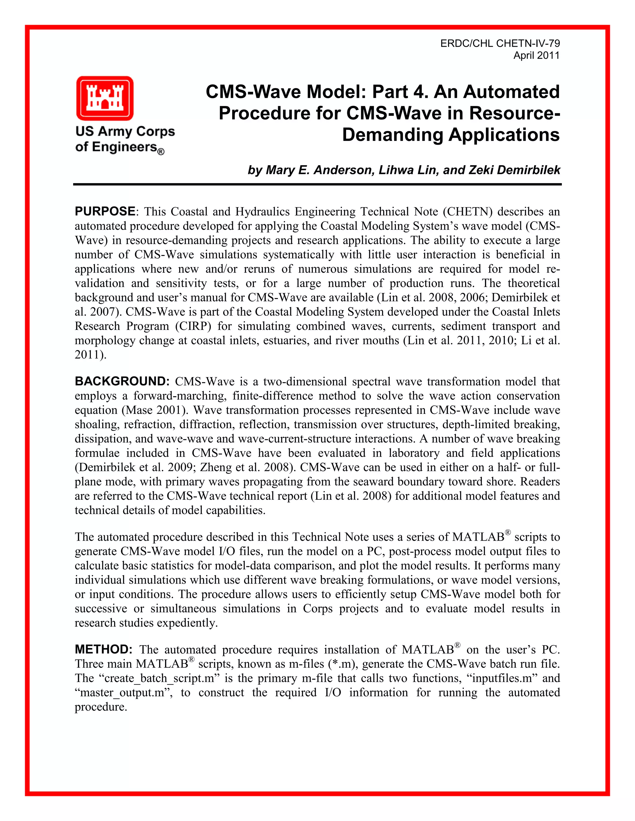 CMS Wave Model | PDF