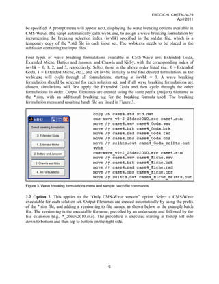 CMS Wave Model | PDF