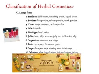 HERBAL/ NATURAL COSMETICS | PPTX