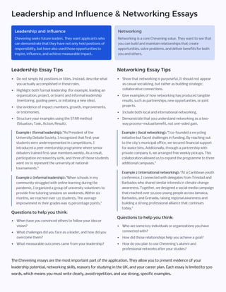 Chevening Scholarship Application and Interview Preparation Guide | PDF