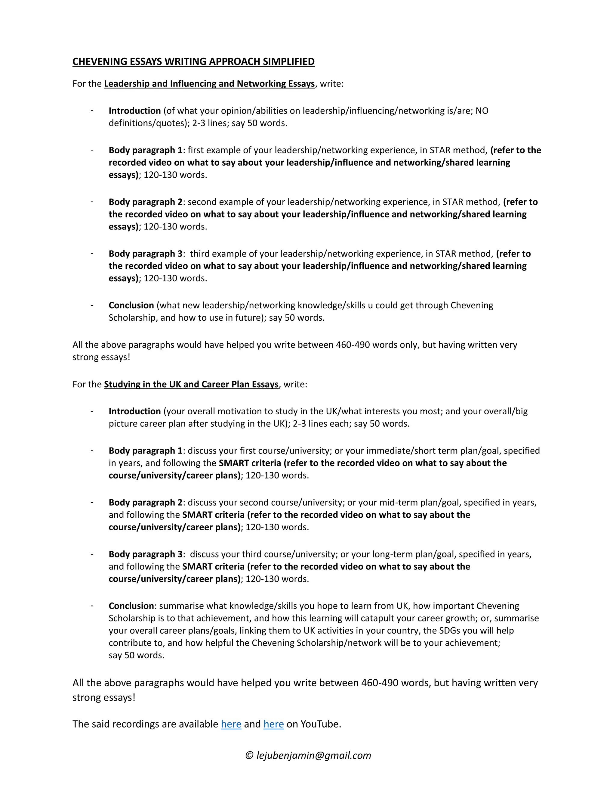 Chevening Scholarship Application Tips: Writing Outstanding Studying in ...