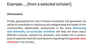 Chevening Scholarship Application Tips: Writing Outstanding Studying in ...