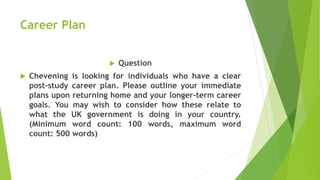 Chevening Scholarship Application Tips: Writing Outstanding Studying in ...
