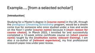 Chevening Scholarship Application Tips: Writing Outstanding Studying in ...