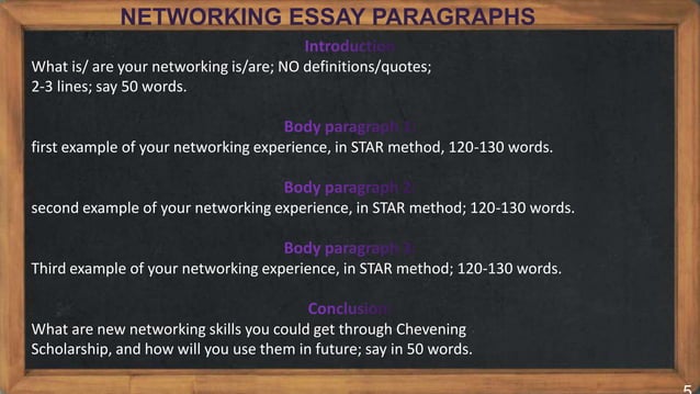 Chevening Scholarship Networking Leadership and Influence Essays ...