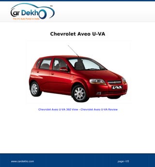 Chevrolet+Aveo+U-VA+Images