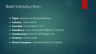 Chevrolet ppt's | PPTX