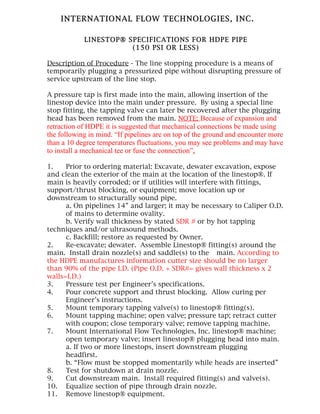 Linestop.com - Chevron Phillips HDPE Linestops Bypass | PDF | Home ...