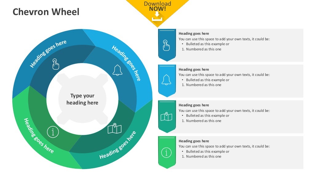 Chevron Wheel Editable PowerPoint chevron-wheel-editable-powerpoint