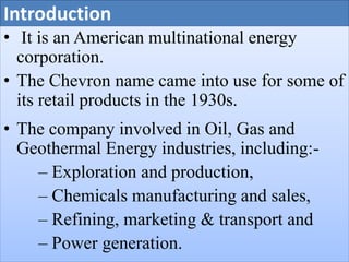 Chevron corporation ppt | PPTX