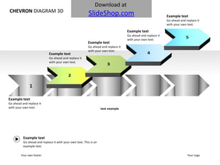 Chevron diagram 3D | PPT