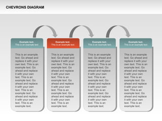 Chevron with Text Boxes Diagram | PPT