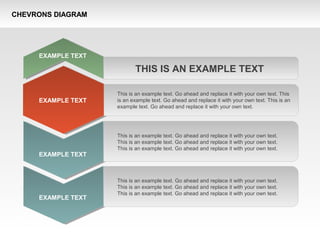 Chevron with Text Boxes Diagram | PPT