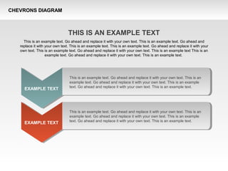 Chevron with Text Boxes Diagram | PPT