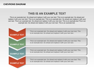 Chevron with Text Boxes Diagram | PPT