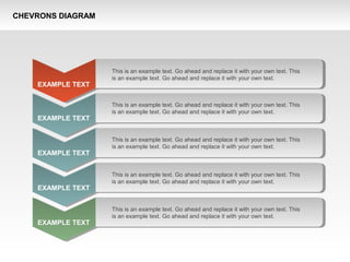 Chevron with Text Boxes Diagram | PPT