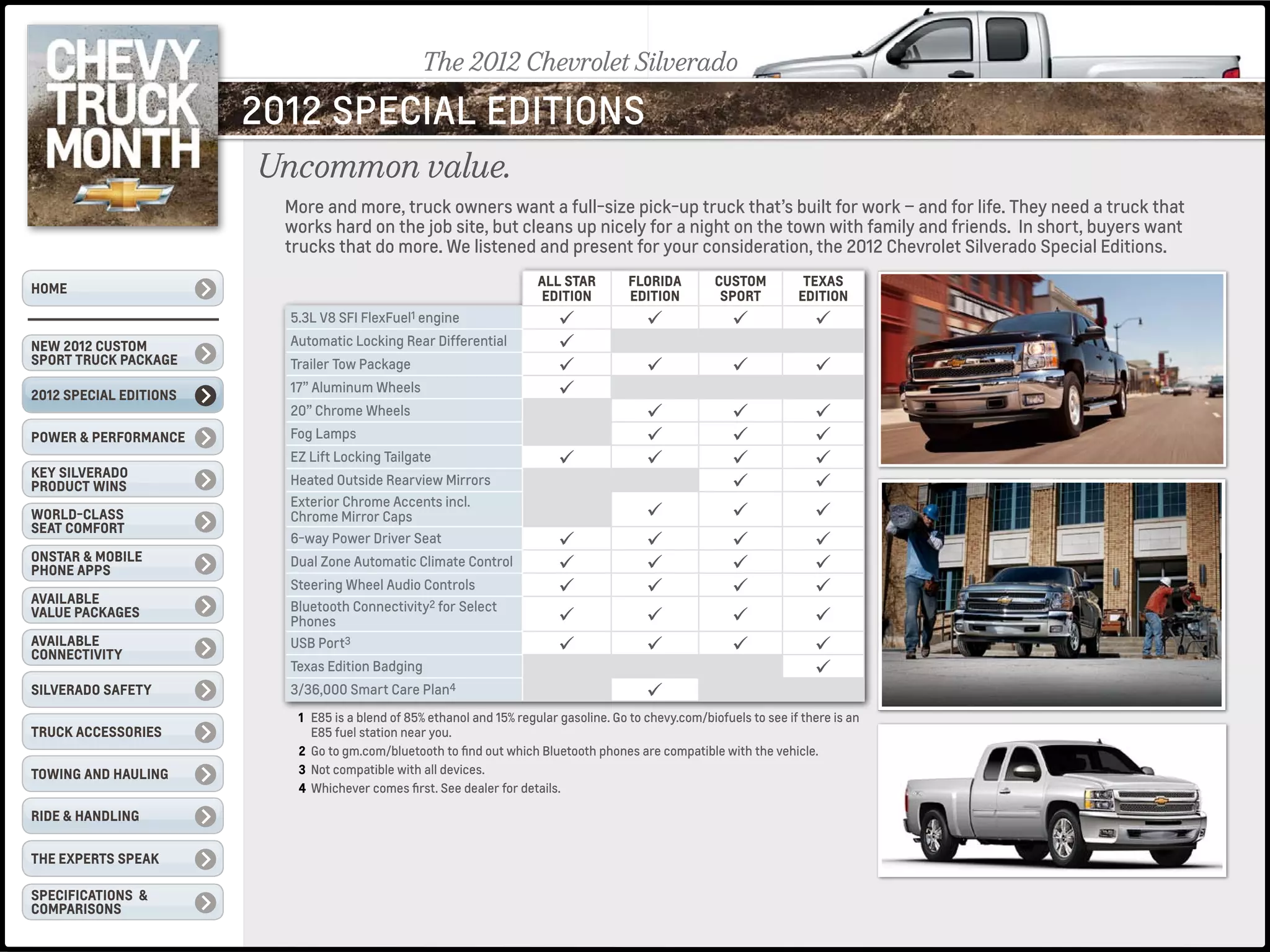 Chevy truck month product facts | PDF | Performance Cars | Auto Type