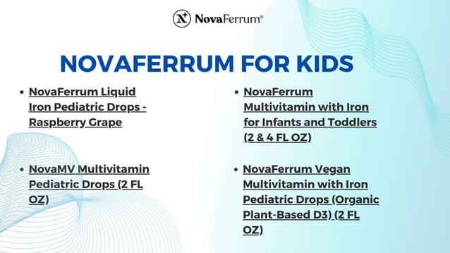 Chewable Iron Tablets For Kids and Adults - Nova Ferrum | PPTX