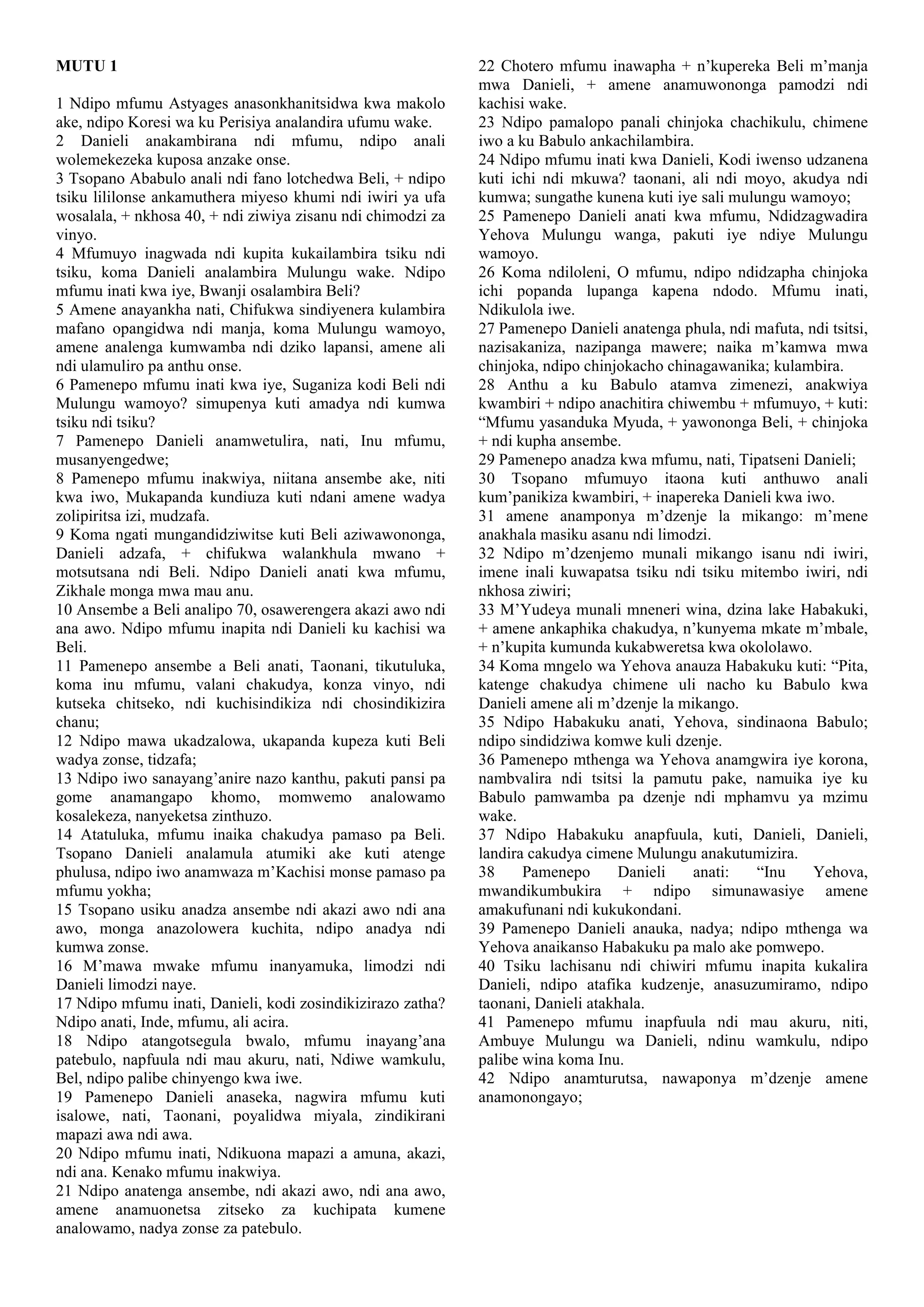 Chewa (Chichewa) - Bel and the Dragon.pdf