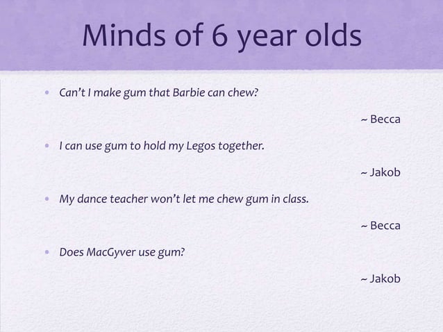 Chewing gum project | PPTX