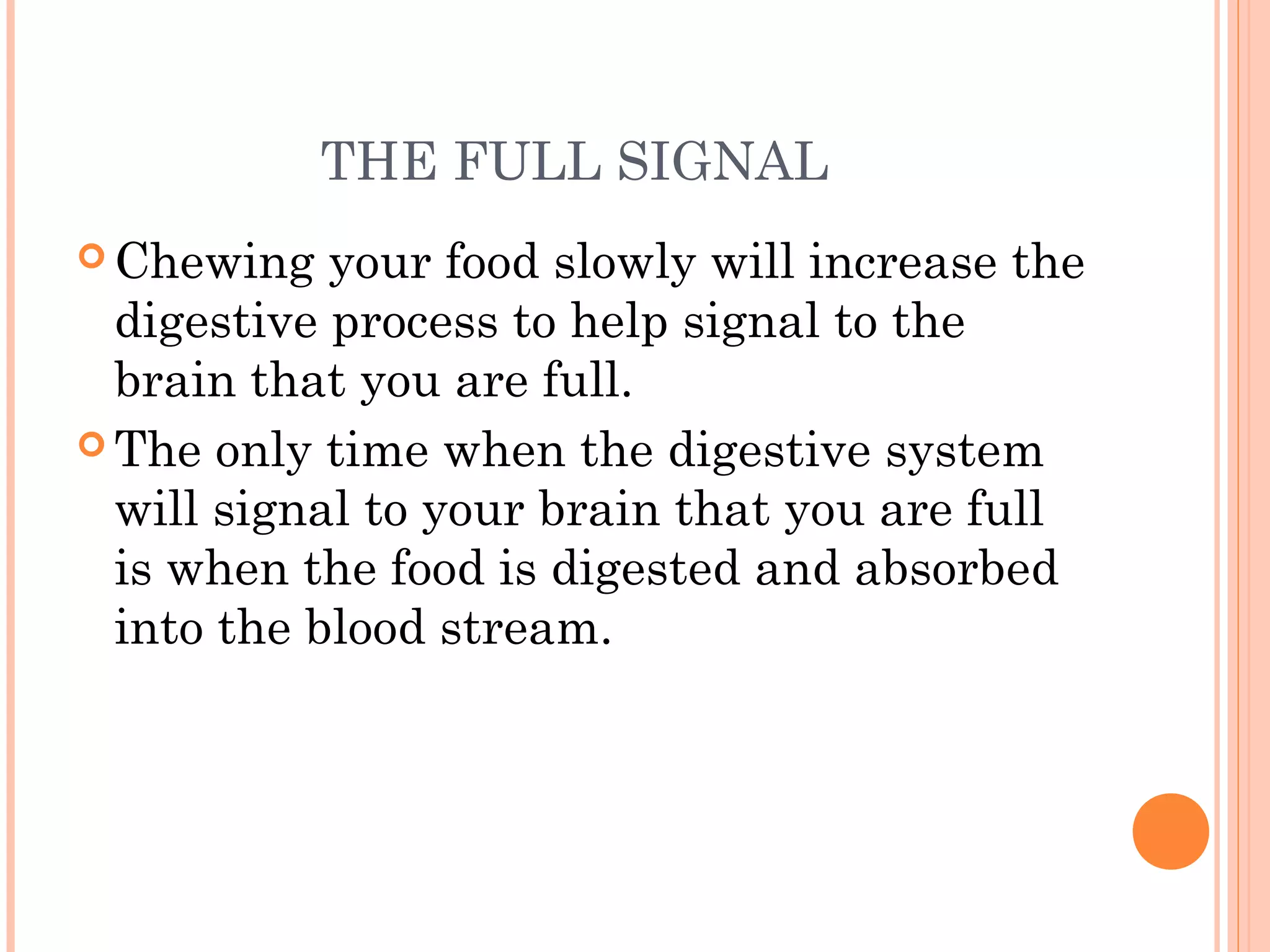 Chew your food slowly | PPT