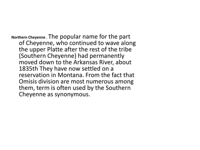 Cheyenne indian | PPT