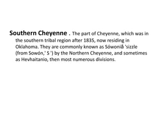 Cheyenne indian | PPT