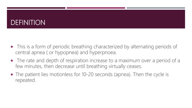 Cheyne stokes breathing | PPTX | Lung and Respiratory Health | Diseases ...