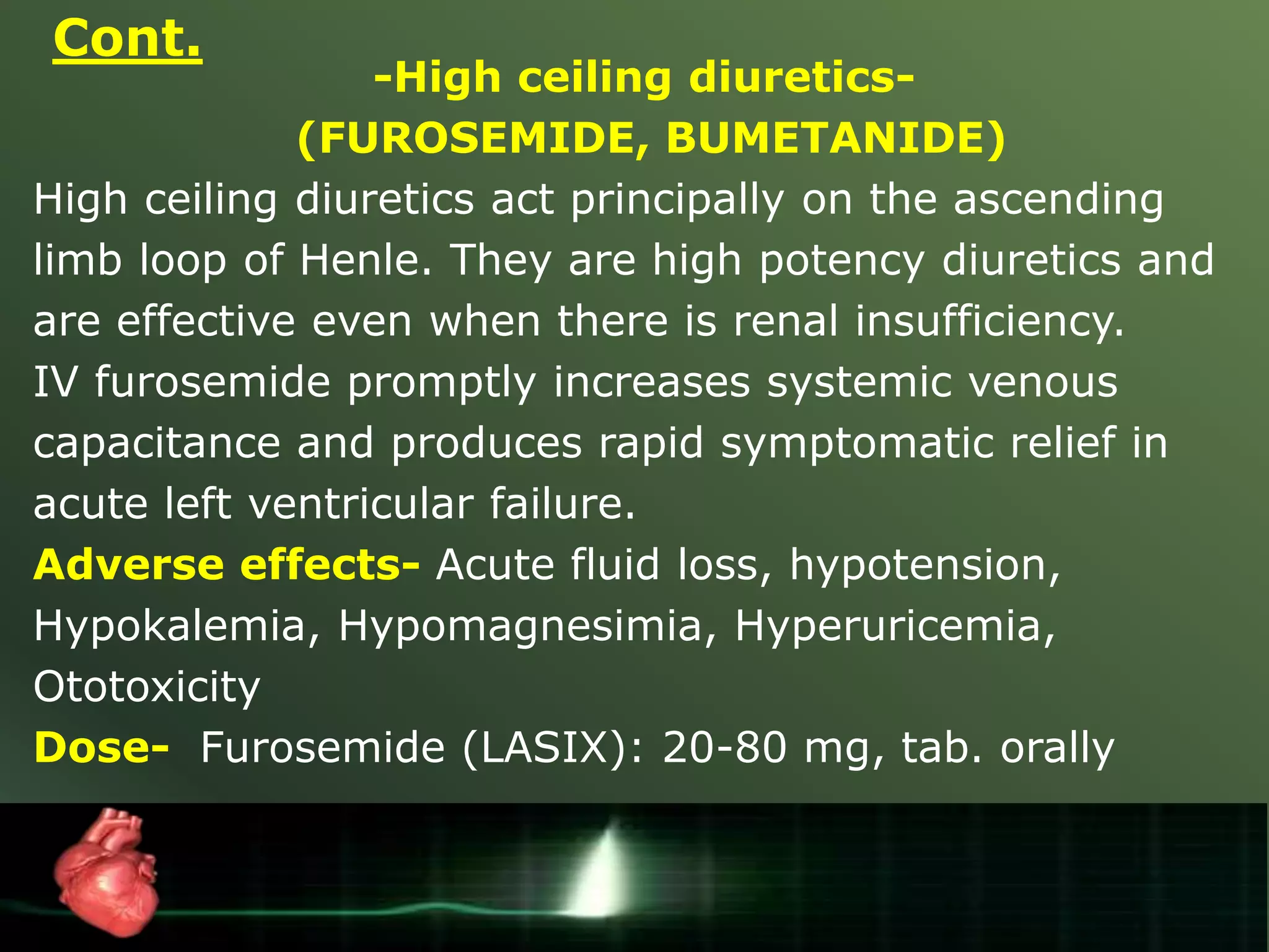 Drugs used in Congestive heart failure | PPTX