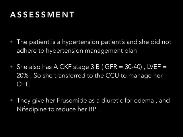 Congestive Heart Failure Case Presentation | PDF