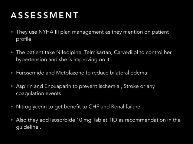 Congestive Heart Failure Case Presentation | PDF