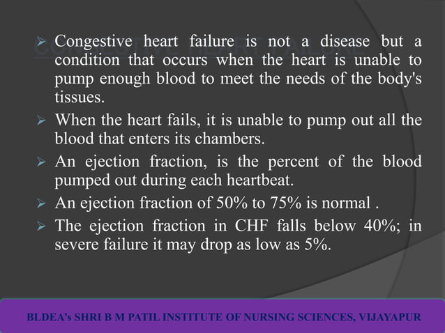 Congestive Heart Failure(CHF) | PPTX