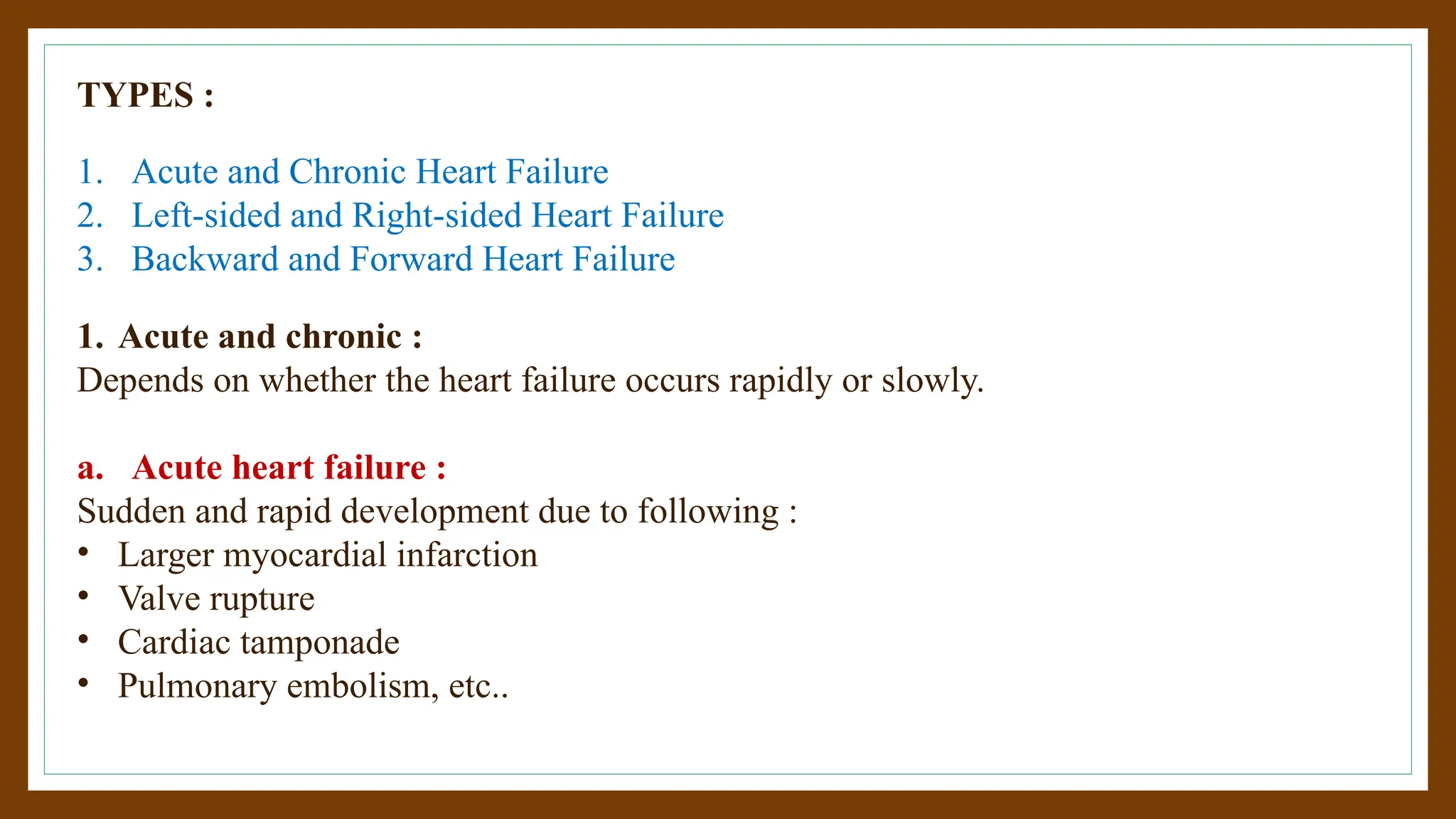 CONGESTIVE HEART FAILURE - AS PER 2ND SEMESTER BPHARM SYLLABUS | PPTX